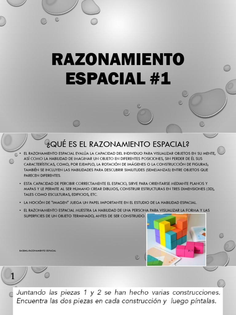 Razonamiento Espacial #1 | PDF