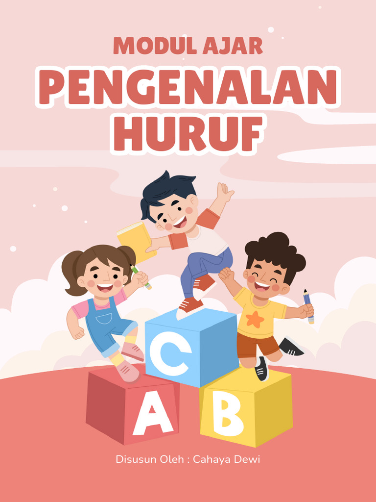 Modul Ajar Pengenalan Huruf Dokumen Merah Ilustrasi | PDF
