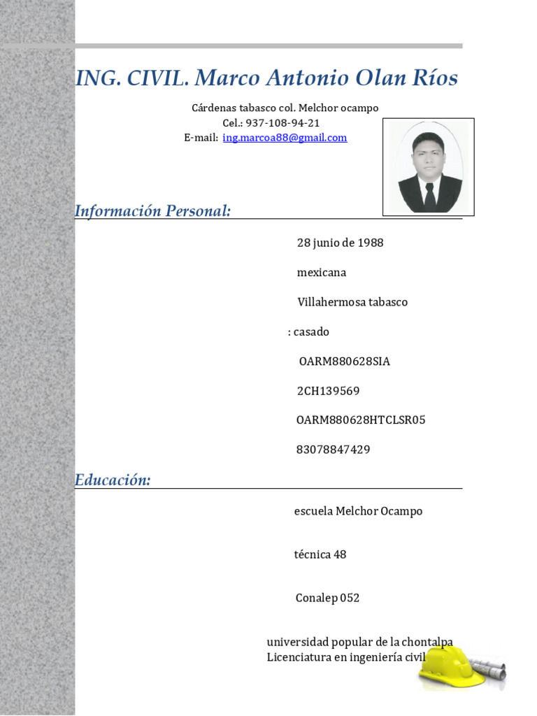 Curriculum Marco | PDF