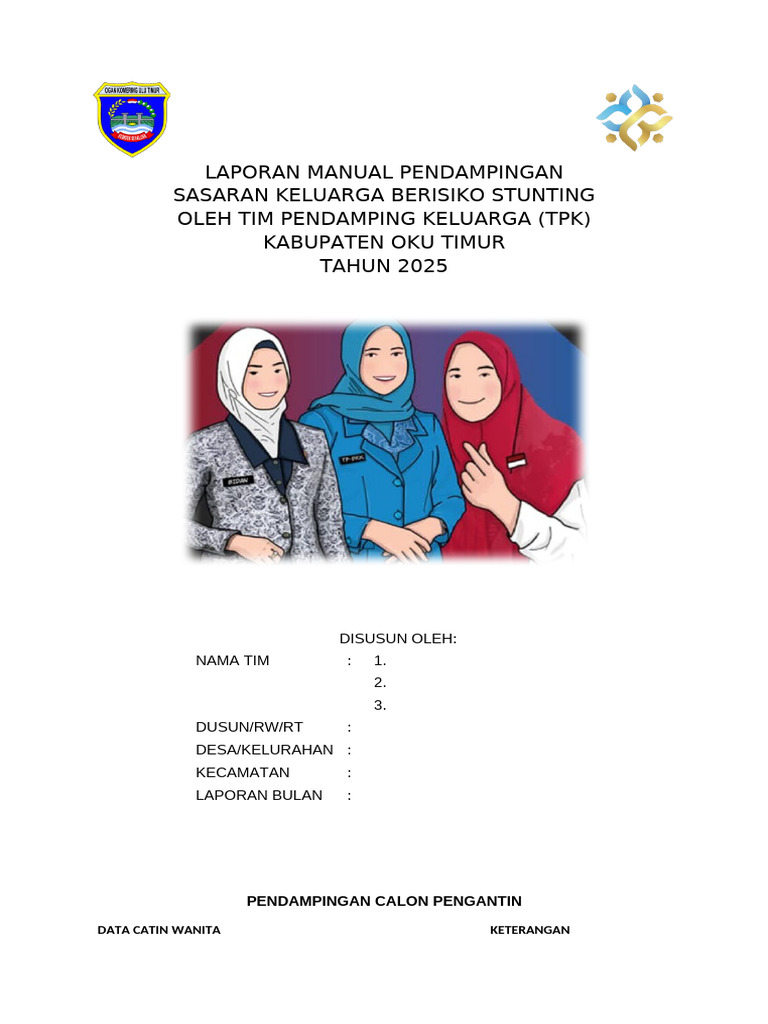 2025 Format Laporan TPK Manual | PDF