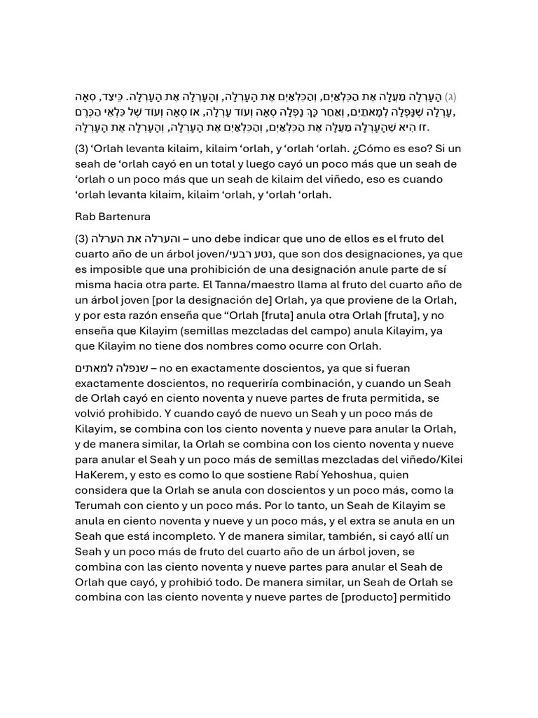 Orlah 2 3-6 | PDF | Alimentos