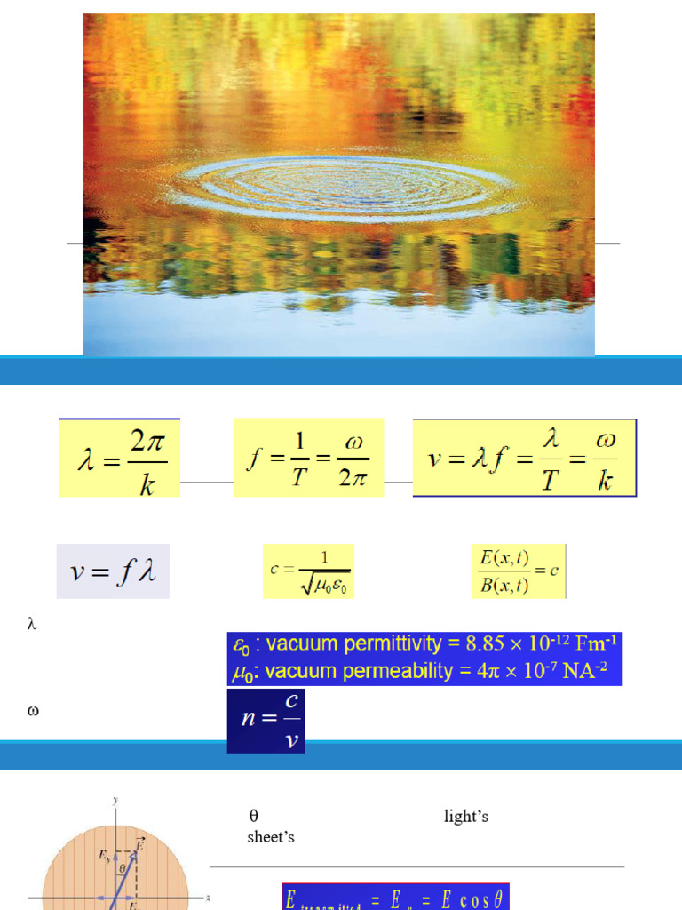 Chapter2 WaveOptics Part1 Exe | PDF | Polarization (Waves) | Wavelength