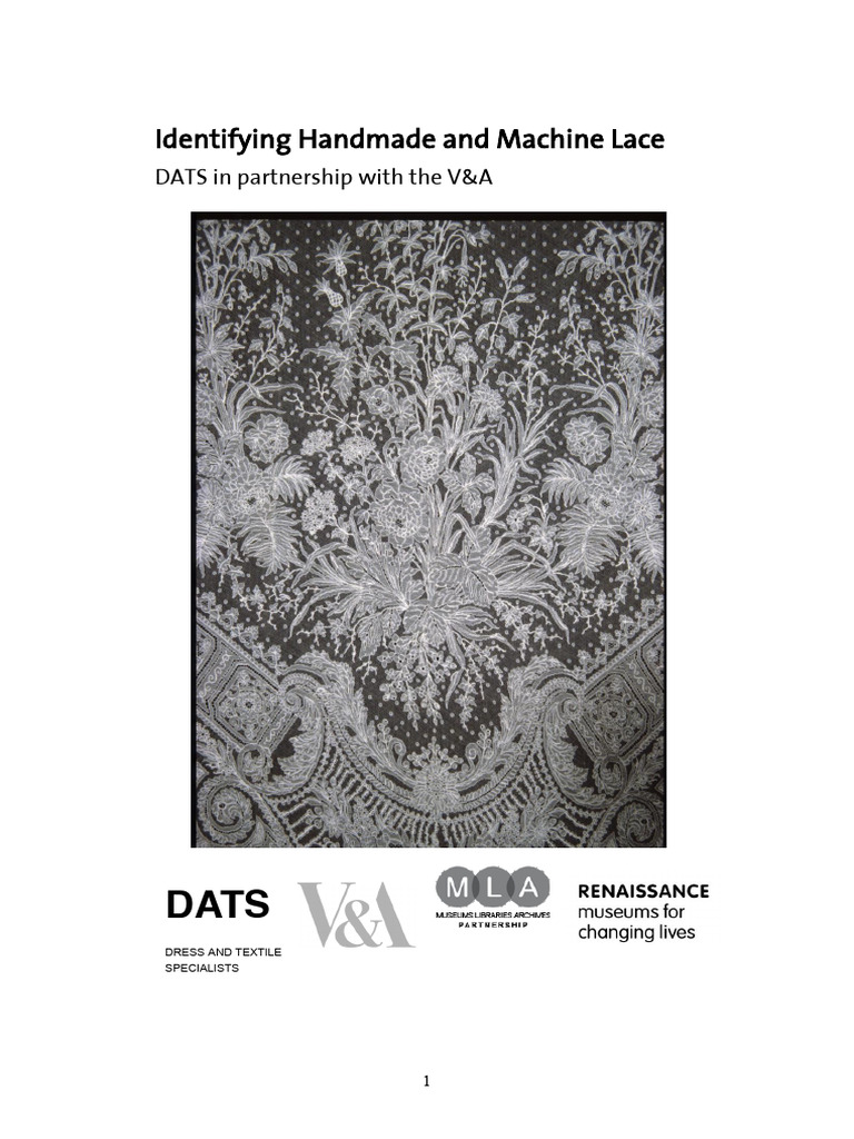 Handmade vs Machine Lace Identification | PDF | Lace | Embroidery