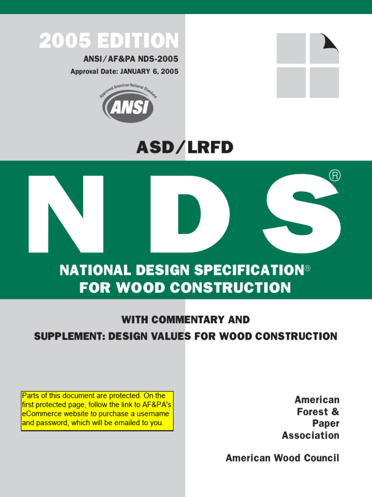 Wood Design Standards Overview | PDF | Bending | Lumber