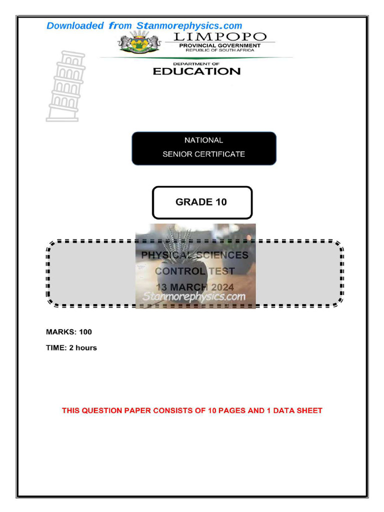 LP March2025 PhysicsG10 | PDF