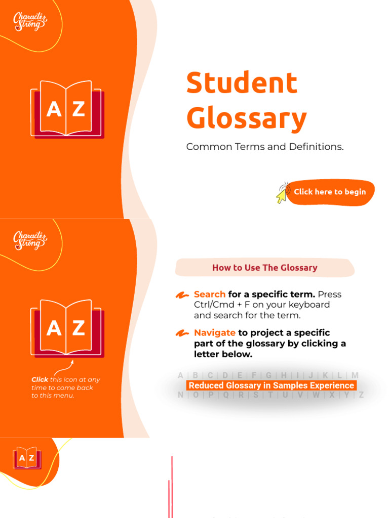SampleG08S13-24-25 MS Student English Glossary | PDF