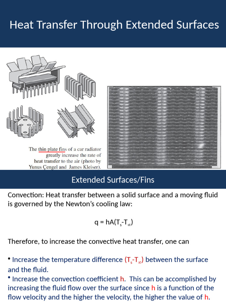 Lecture # 05_HT Through Extended Surfaces-1 | PDF | Heat Transfer ...