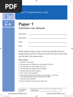 2019 Key Stage 2 Mathematics Paper 2 - Reasoning | PDF