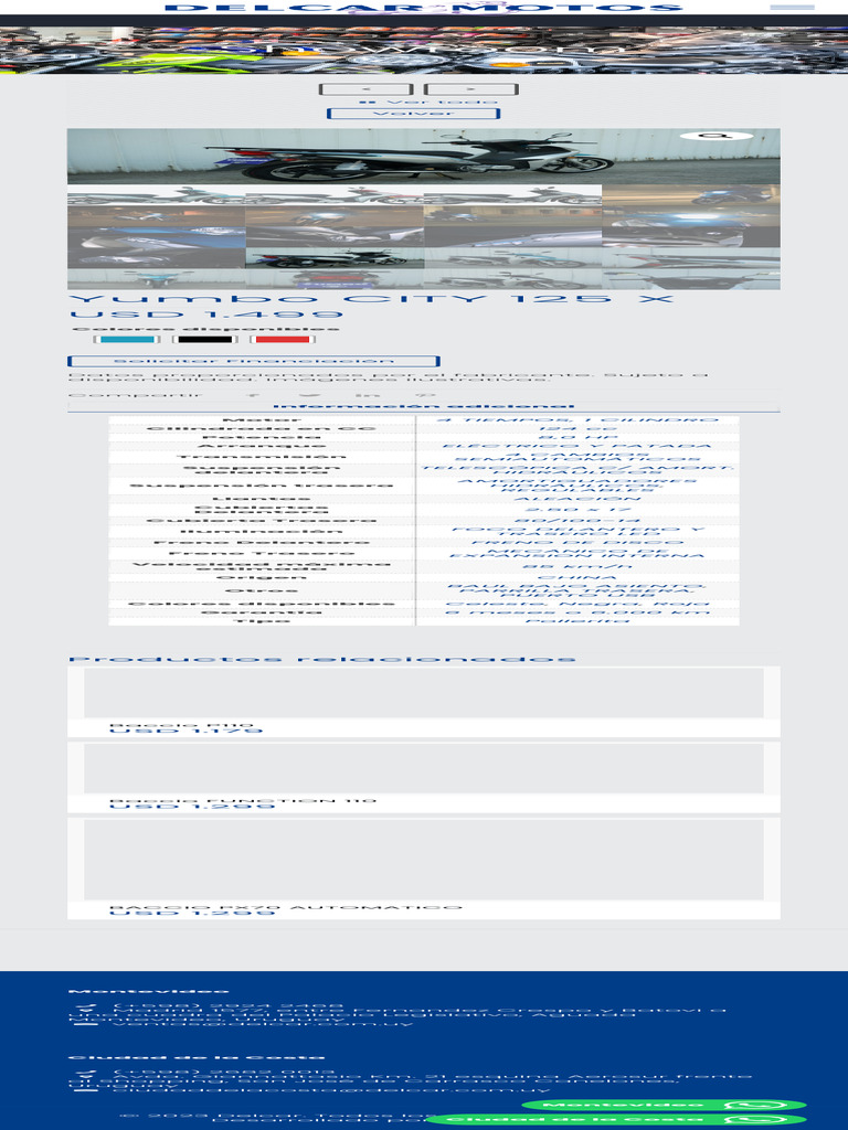 Yumbo CITY 125 X - Delcar | PDF | Fabricantes de vehículos de motor ...