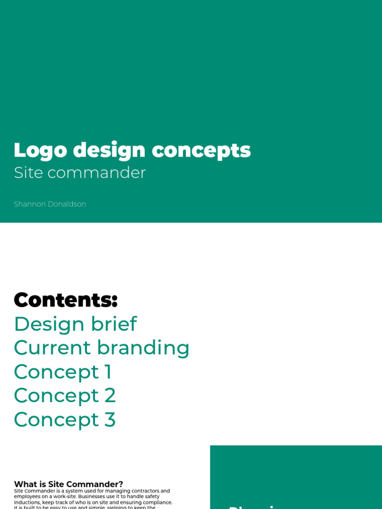 Site Commander Logo Concepts V1 | PDF | Logos | Brand