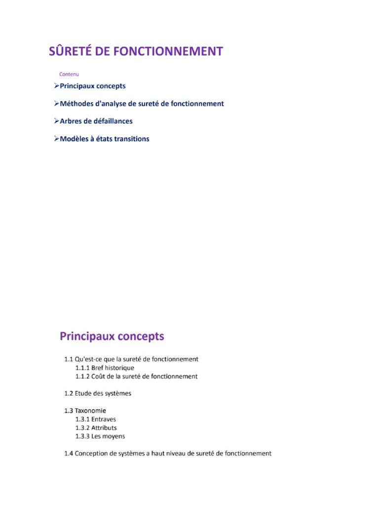 Cours Complet Surete de Fonctionnement | PDF