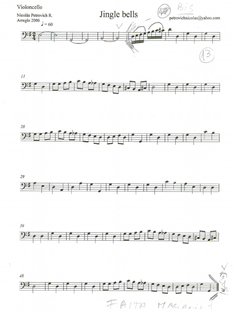 Jingle Bells CELLO | PDF