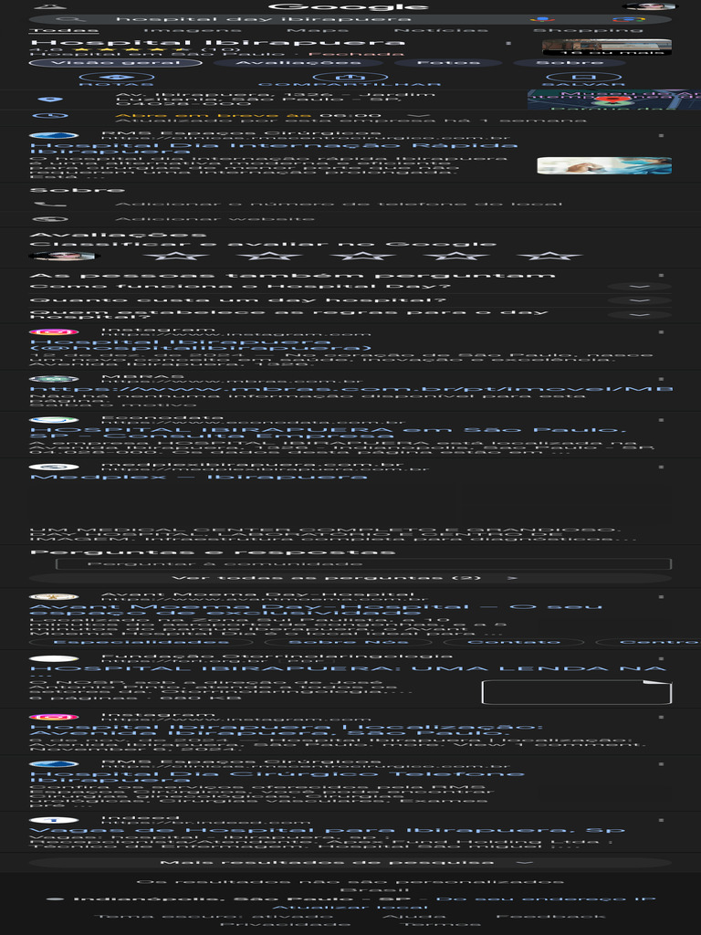 Hospital Day Ibirapuera - Pesquisa Google | PDF | São Paulo