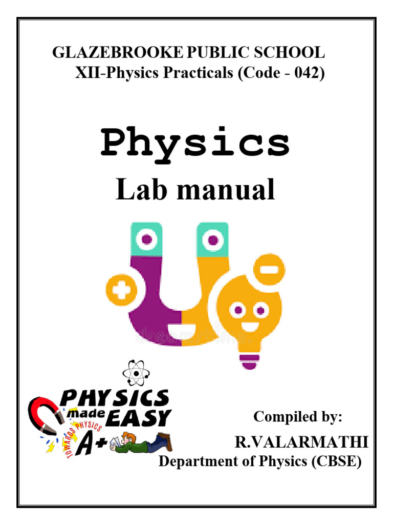 XII Physics Lab Manual Physics 22 23 (Activities and Experiments) Final 1 | PDF | Alternating ...
