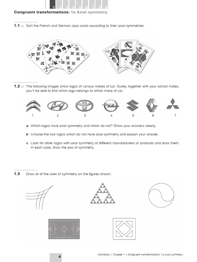 Axial Symmetry Activities for Students | PDF | Symmetry | Artistic ...