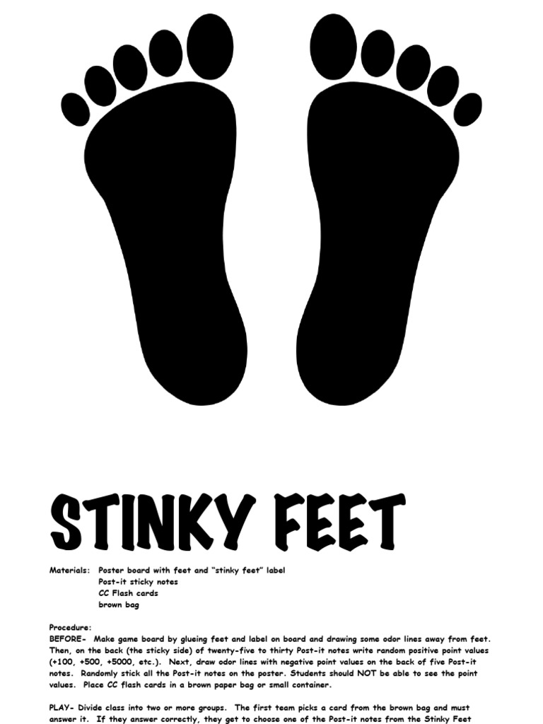 Stinky Feet Game | PDF