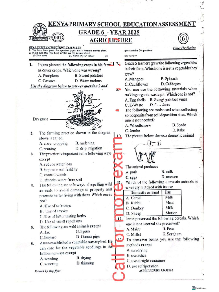 G6 Agric 001 2025 Step flyer | PDF