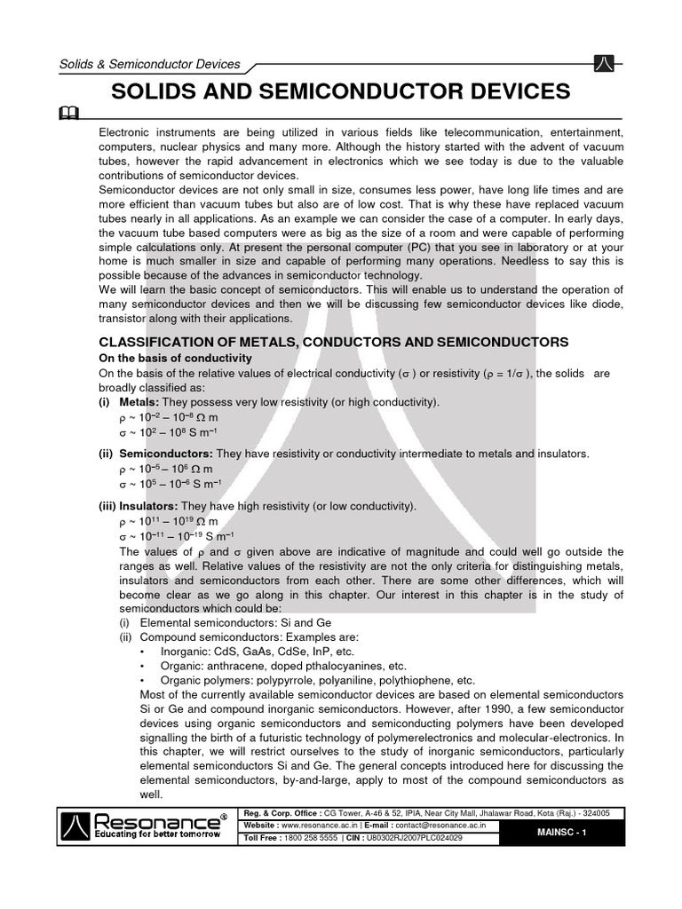 Semiconductor ResoSir UhMTvZH Copy | PDF | Semiconductors | Electrical ...