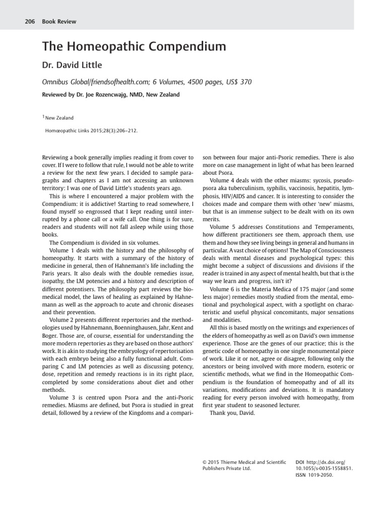 The Homeopathic Compendium () (Z-Library) | PDF | Homeopathy | Medicine