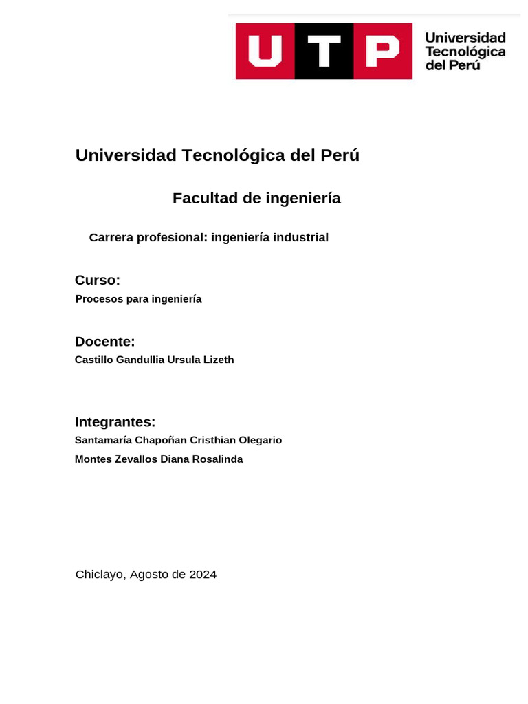 Tarea Procesos para Ingenieria | PDF