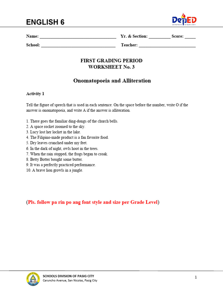 SDO Template Worksheet | PDF