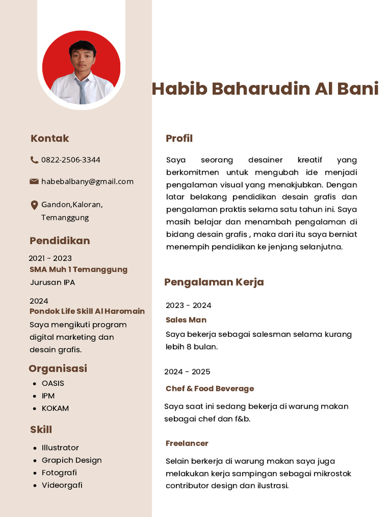 CV Habib Baharudin Al Bni | PDF