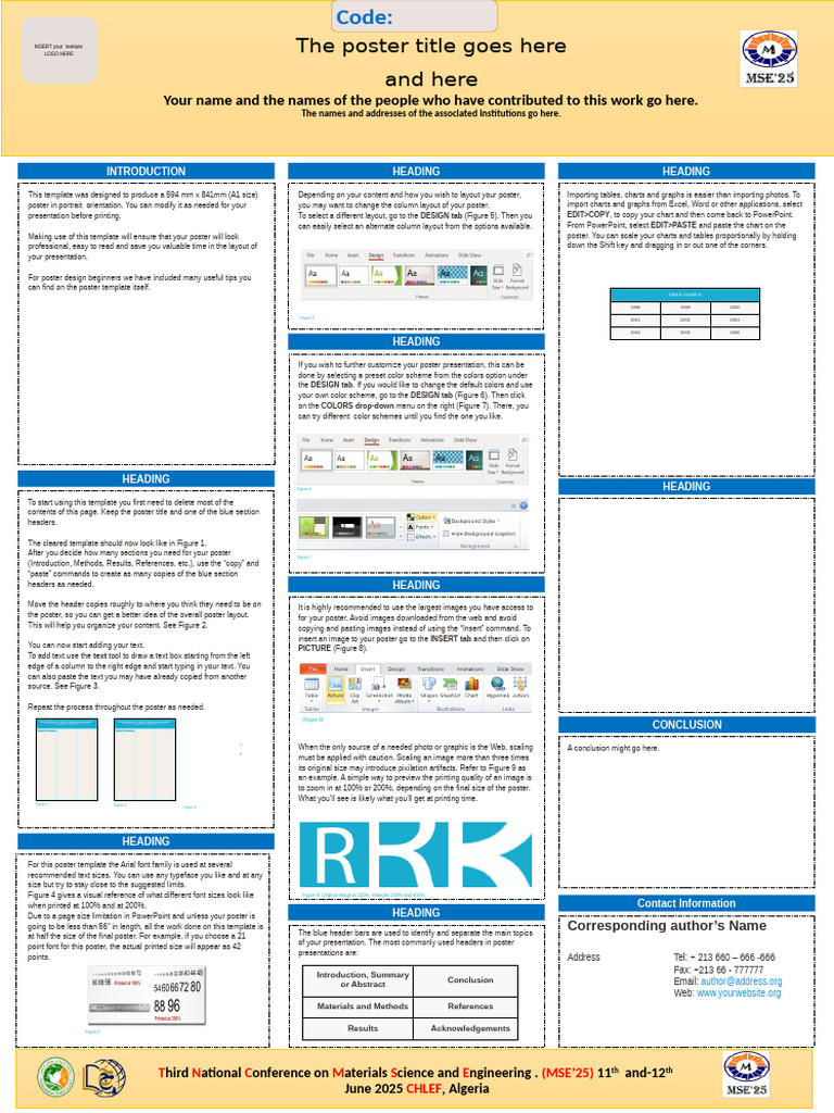 MSE-2025 Poster Template | PDF | Page Layout | Computing