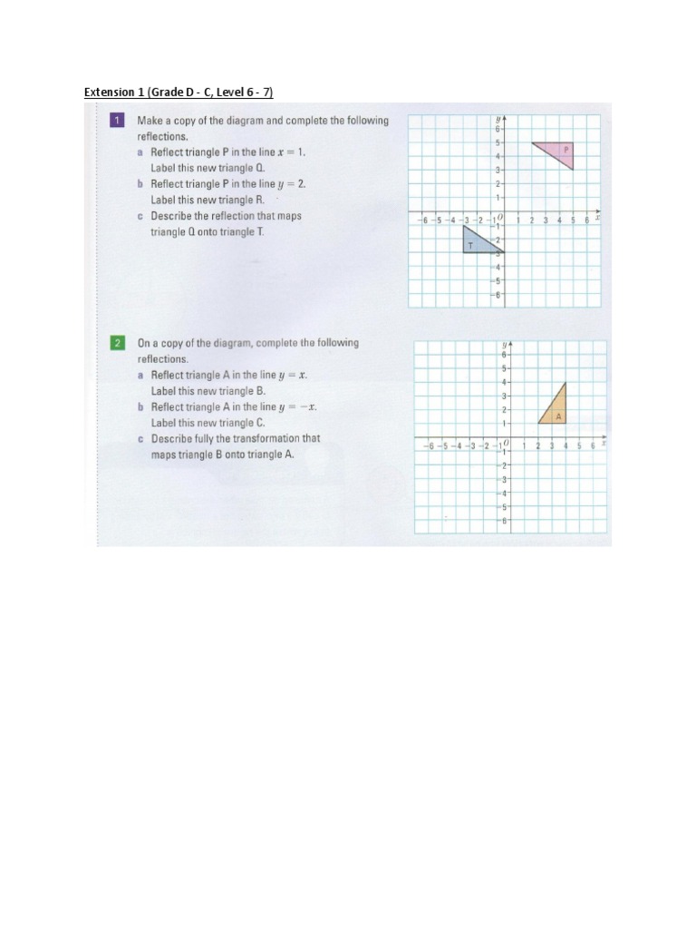 Grade D-C Level 6-7 Extensions Answers | PDF