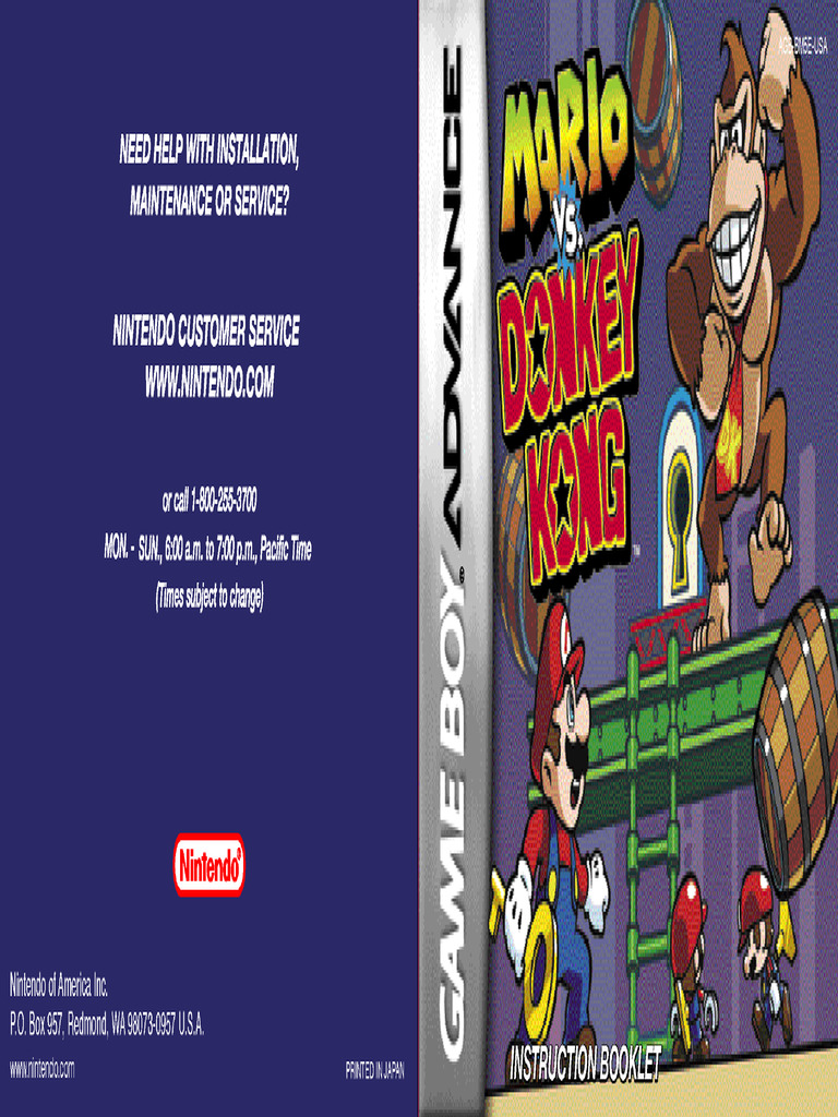 Manual GBA - Mario - Vs - Donkey - Kong | PDF