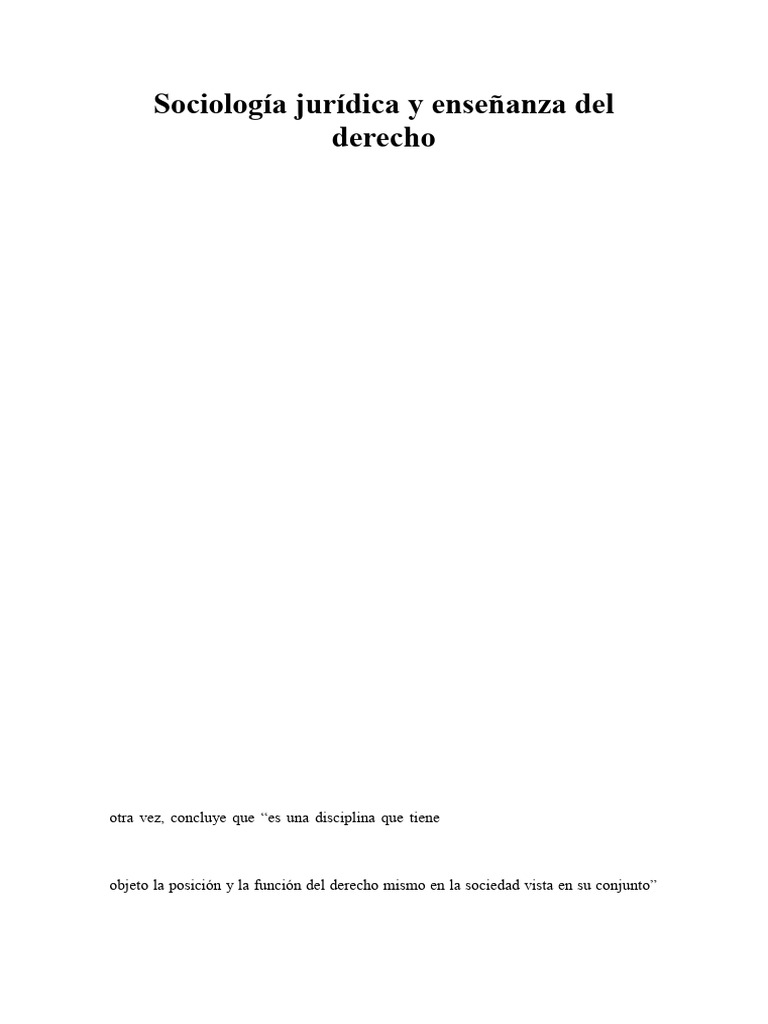 Sociología del Derecho en Universidades | PDF | Sociología | Sociedad