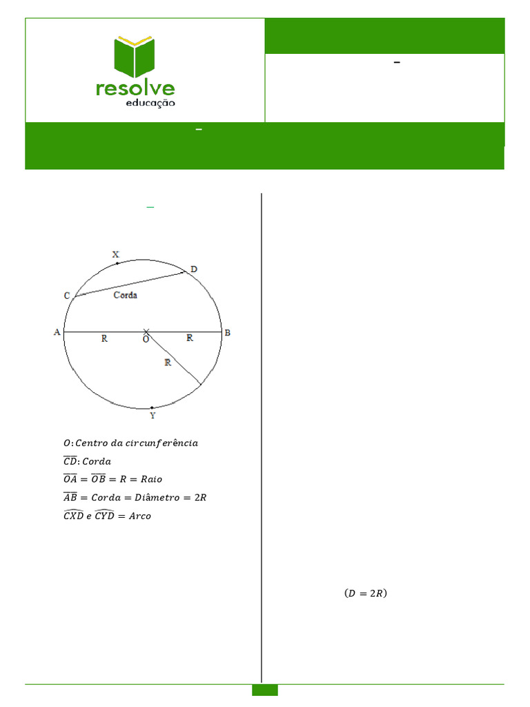 Aula 05 - Círculos | PDF | Círculo | Triângulo