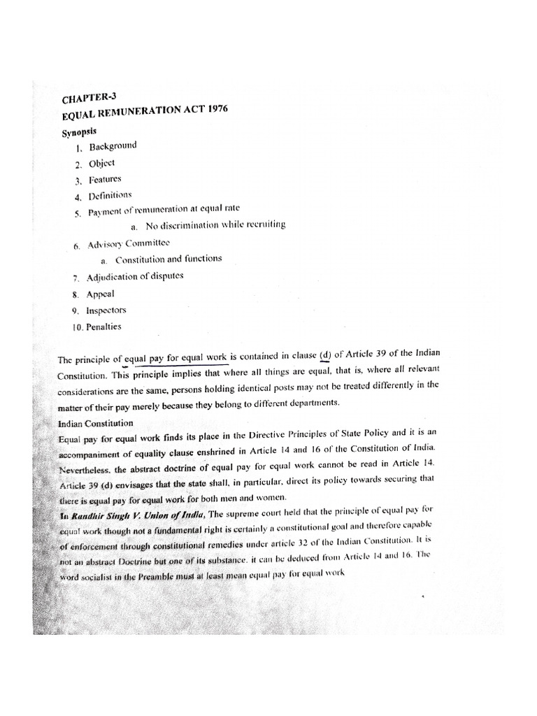 equal pay for equal work | PDF