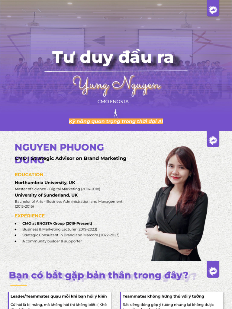 YSU 1 - Chị Yung Nguyen X Session 1 - Tư Duy Đầu Ra | PDF