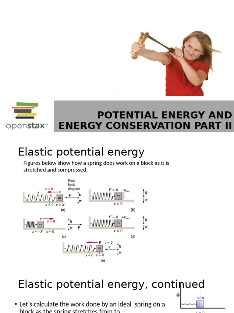 Chapter8.ElasticPotentialEnergy NonconservativeForces - Openstax | PDF | Potential Energy ...
