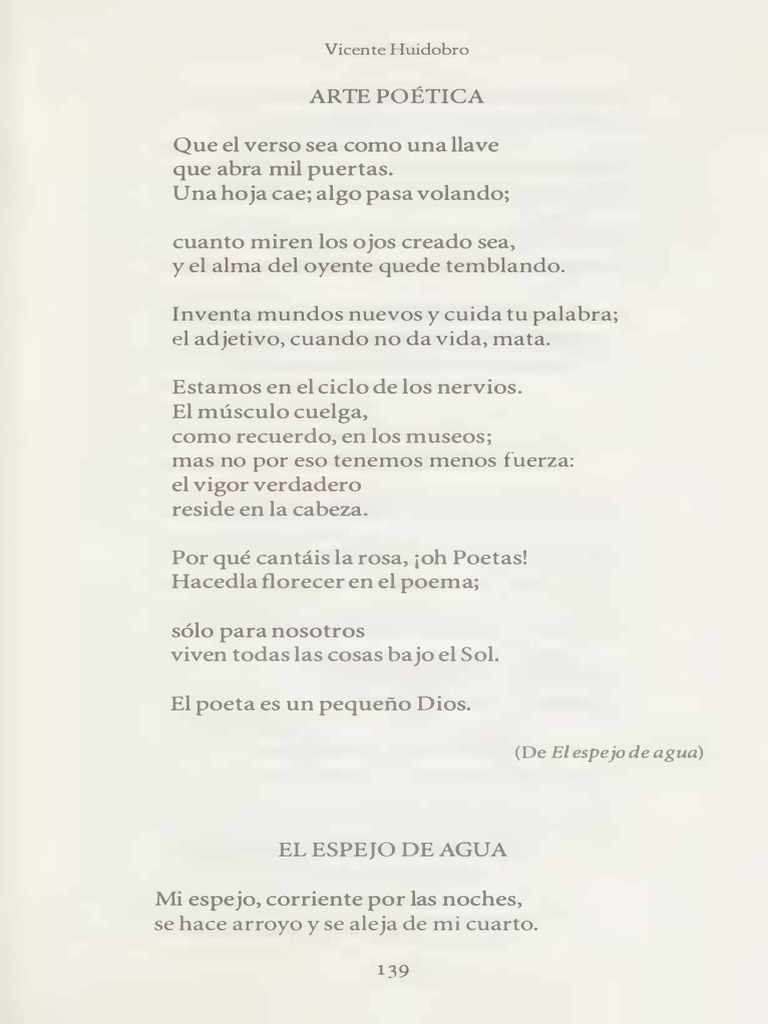 2. Vicente Huidobro Arte poética | PDF