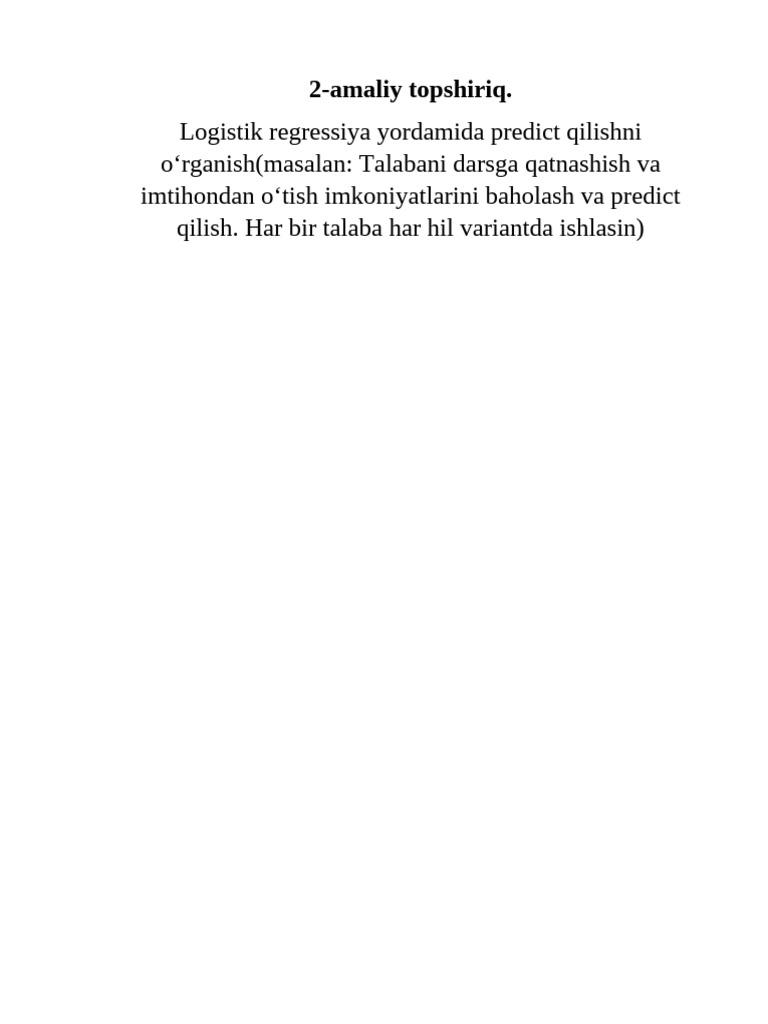 2-amaliy topshiriq (1) (1) | PDF