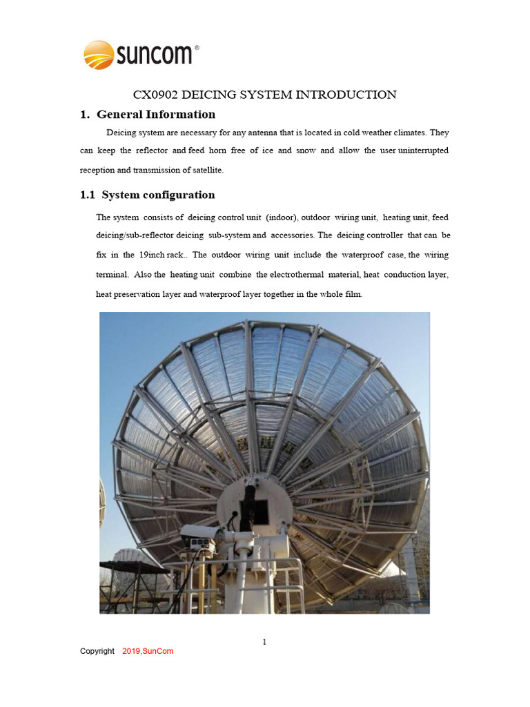 Suncom CX0902 Deicing System | PDF | Power Supply | Antenna (Radio)