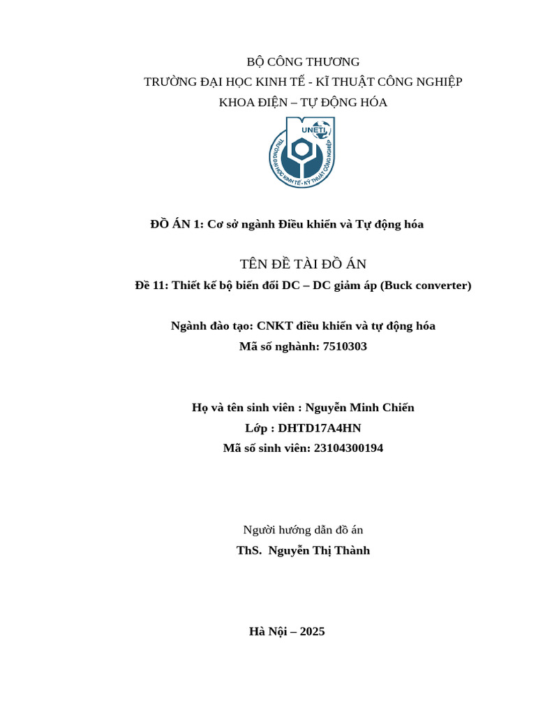 NguyenMinhChien DoAn1 | PDF