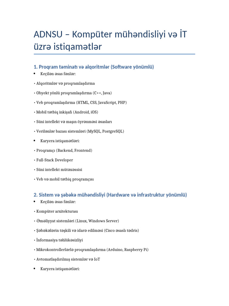 ADNSU IT Yonumleri | PDF
