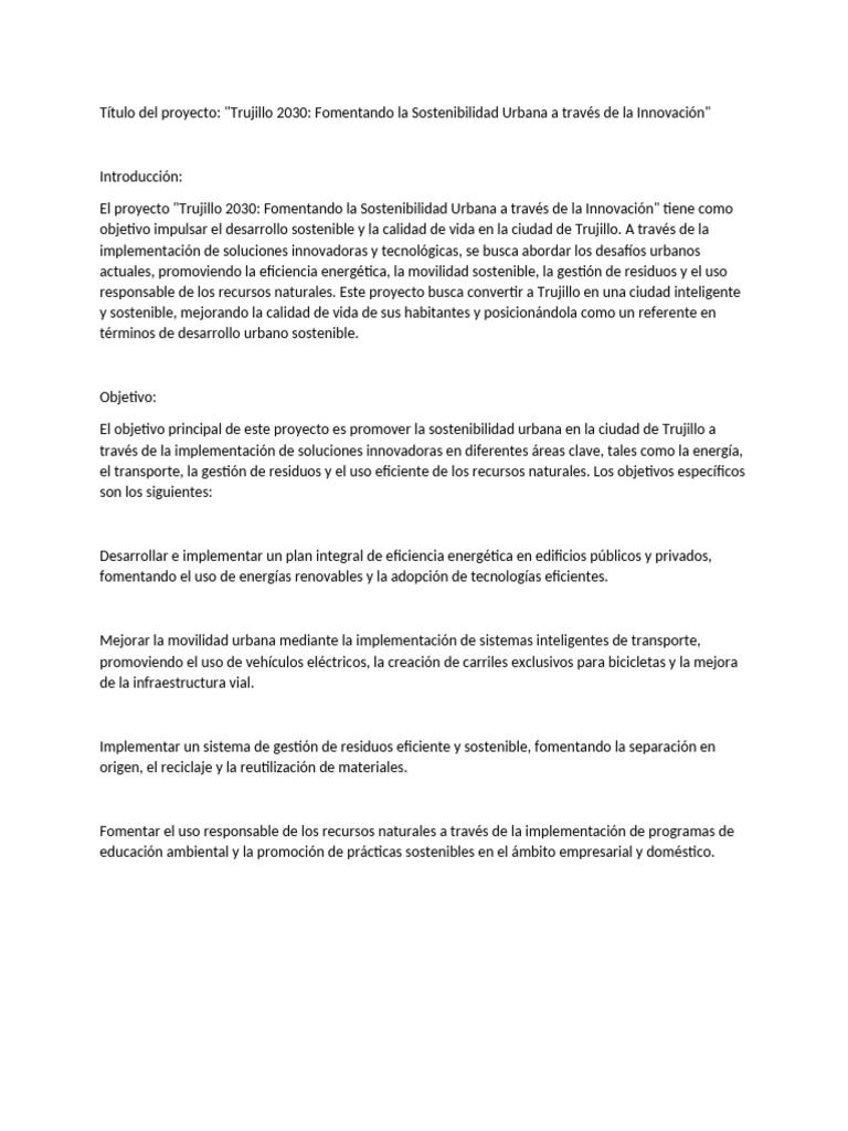 Proyecto de Inteligencia Artificial | PDF | Sustentabilidad | Residuos