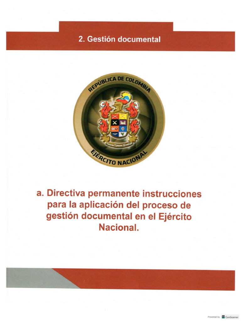 A. DIRECTIVA PERMANENTE GESTIÓN DOCUMENTAL | PDF