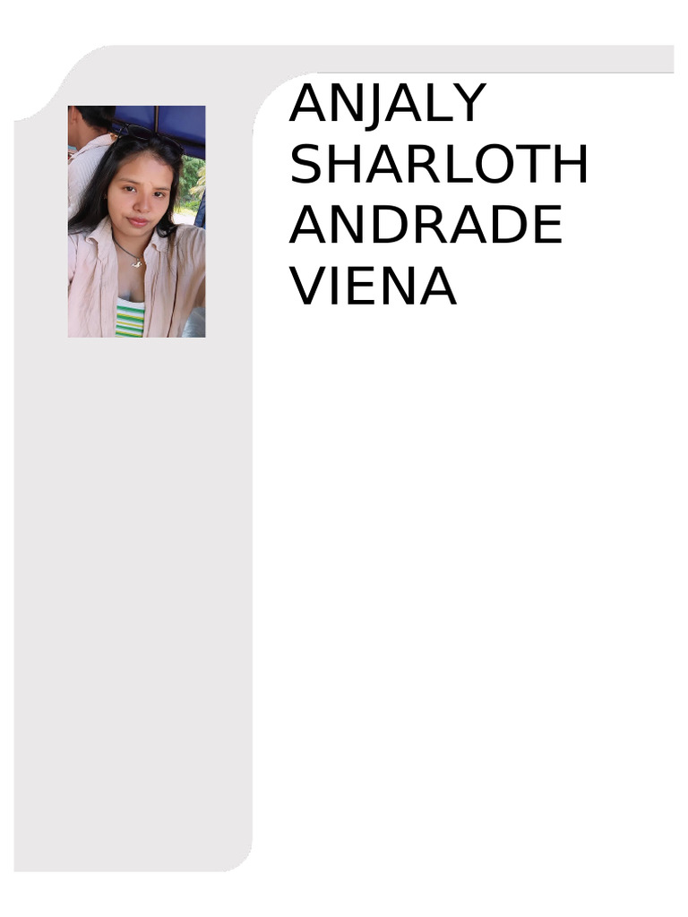 Anjaly Sharloth Andrade Viena | PDF