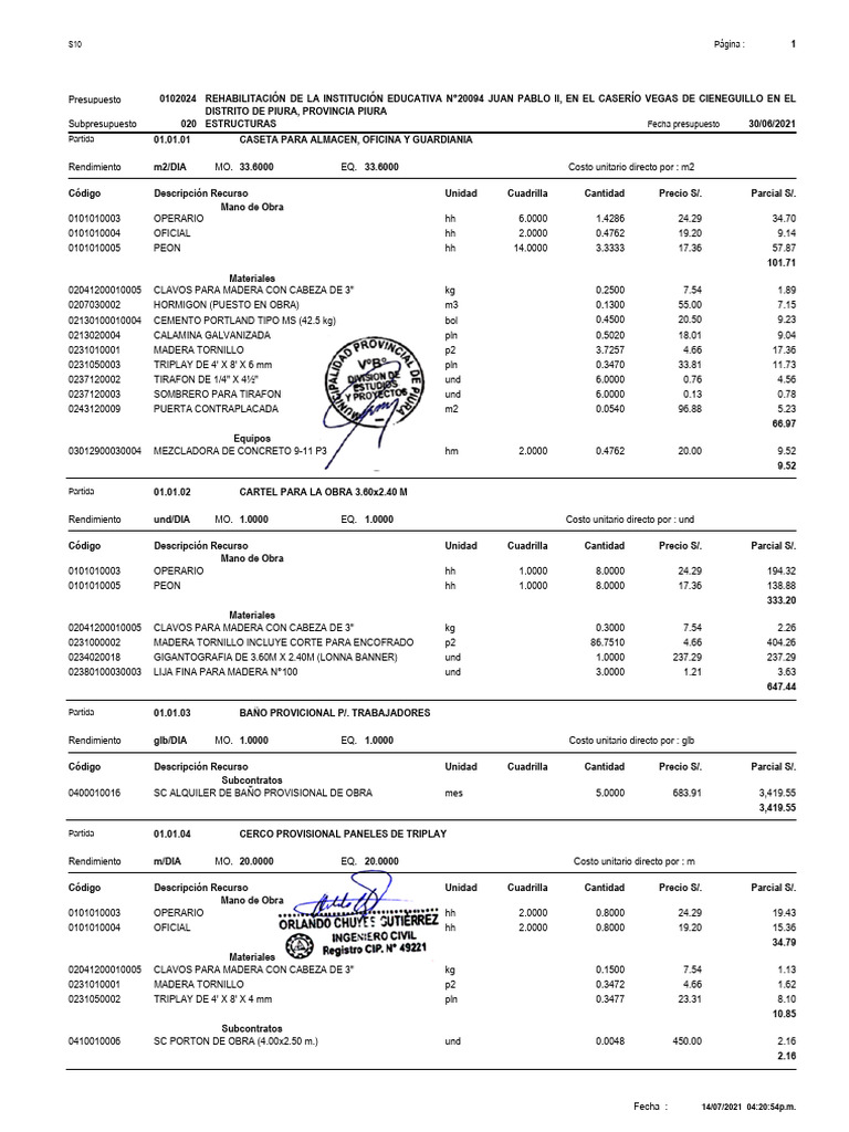 01.acu Estructuras | PDF | Hormigón | Material compuesto