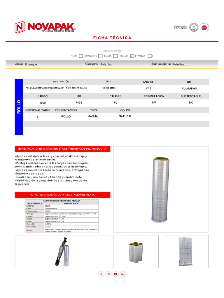 Ficha Técnica Playo 100-015-00093 | PDF