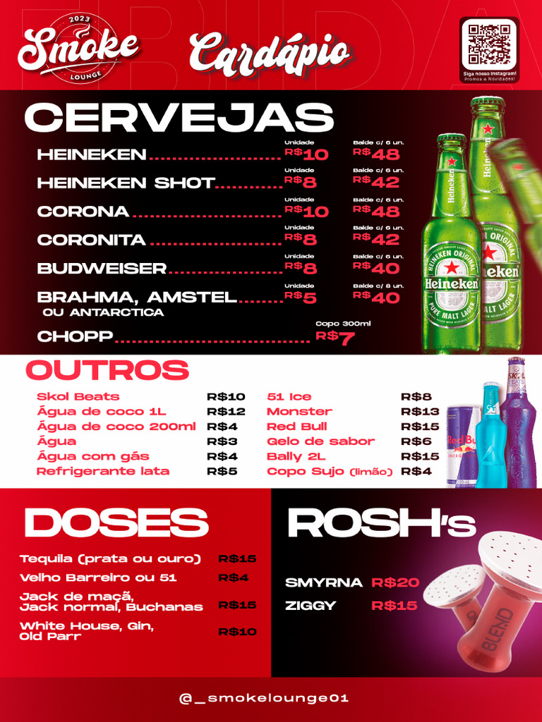 CARDÁPIO SMOKE | PDF