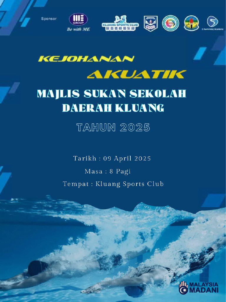 8 Buku Program Akuatik MSSD 2025 (ORIGINAL) | PDF