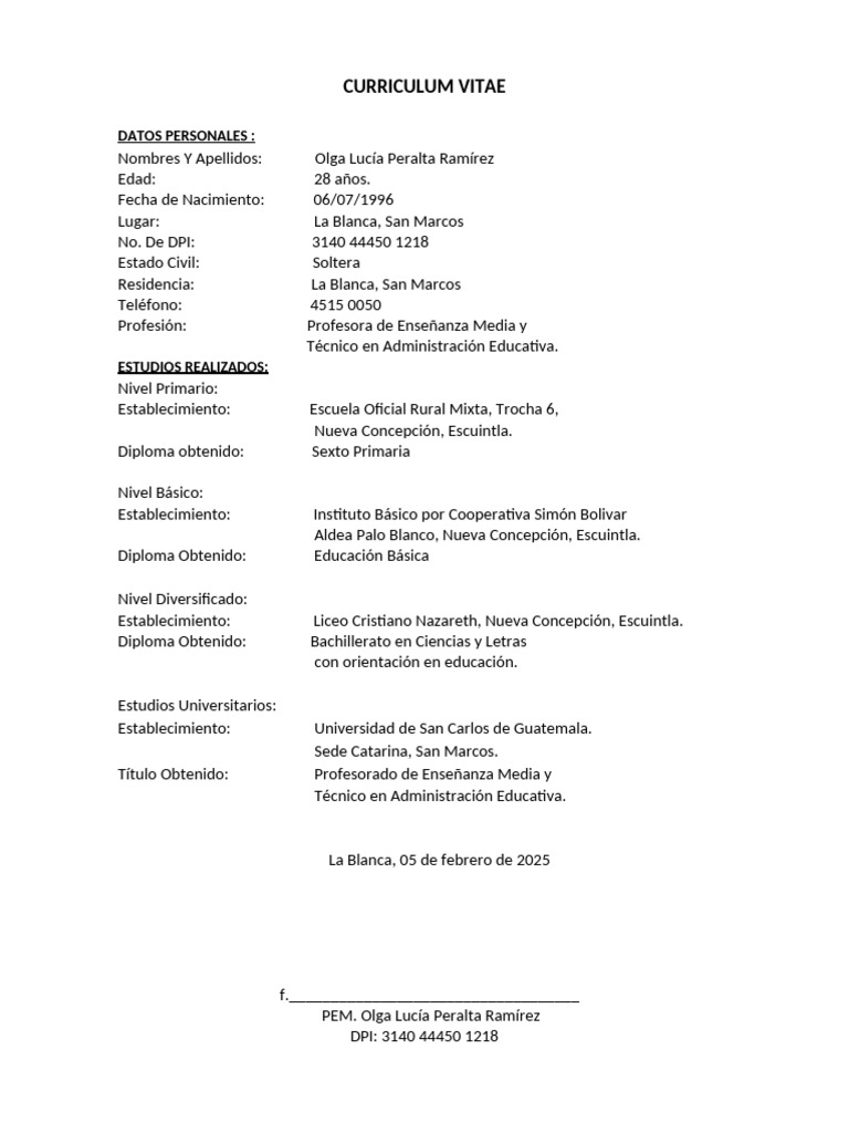 Curriculum Axel Mejia | PDF