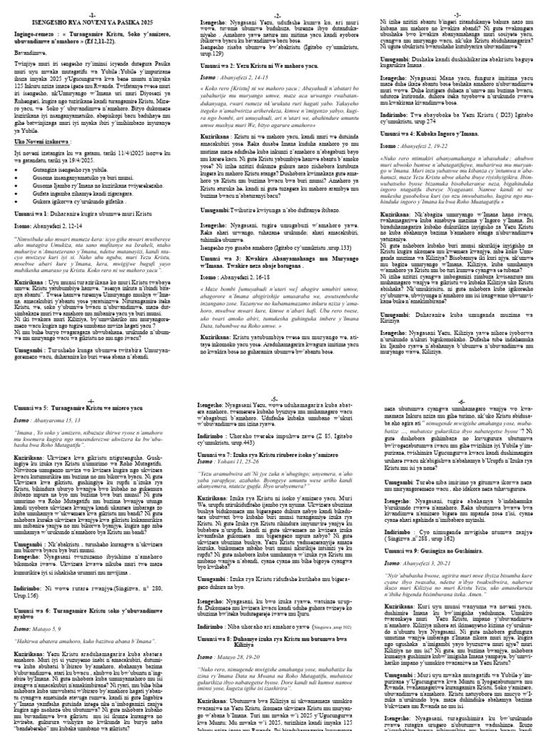 Neuvaine Pasika 2025 | PDF