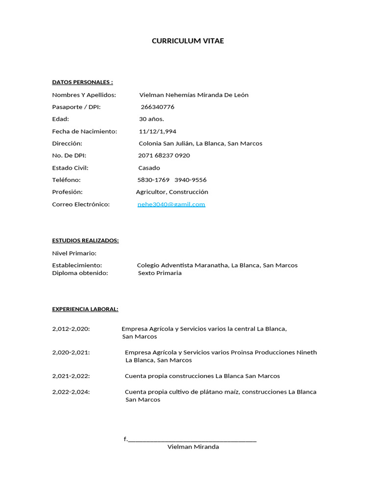 CURRICULUM Milton | PDF