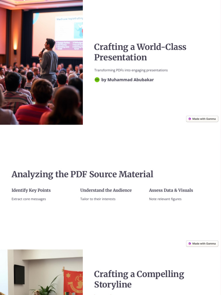 Crafting A World Class Presentation | PDF